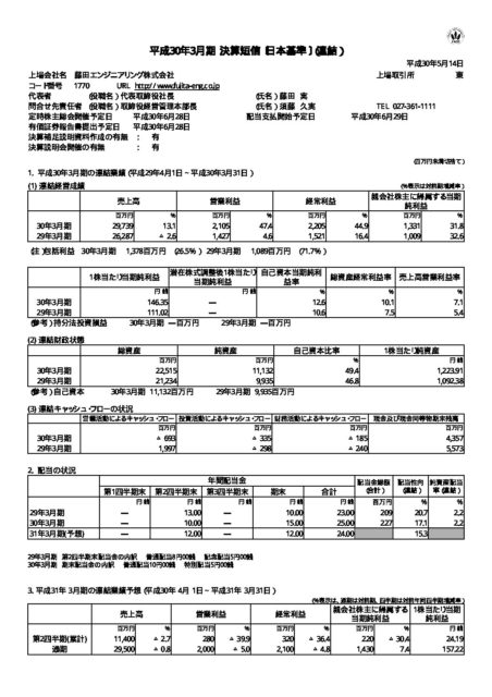 tan_2014-2q | 藤田エンジニアリング